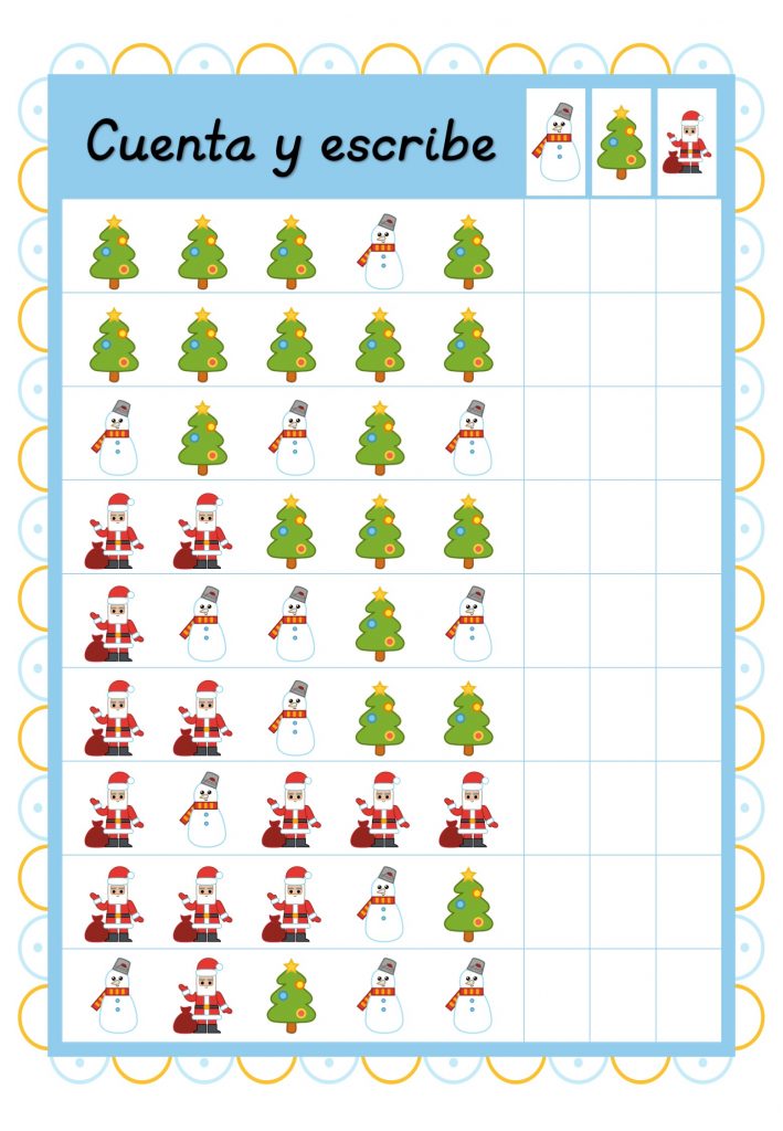 Trabajamos el conteo cuenta y escribe la cantidad10 - Orientación ...