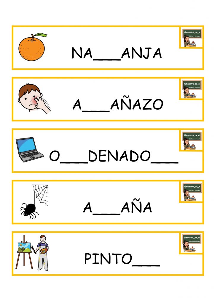 DISCRIMINACIÓN Y LECTOESCRITURA VIBRANTES: R - RR -Orientacion Andujar
