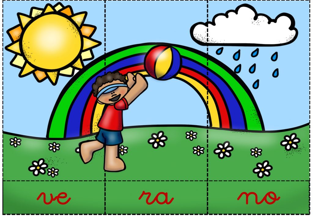 Rompecabezas silábicos de verano fresquitos y divertidos -Orientacion ...