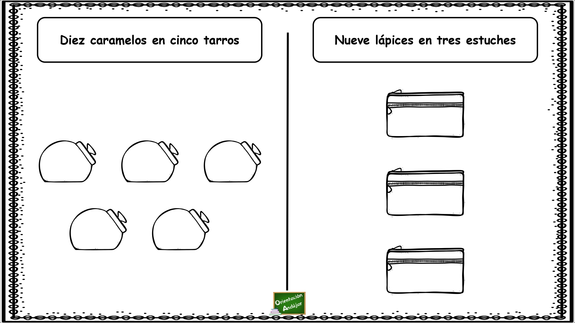 Inicio a la división con dibujos. -Orientacion Andujar