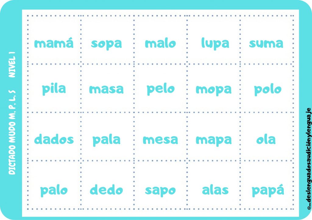 Autodictados O Dictados mudos para repasar M, P, L y S. ? -Orientacion ...