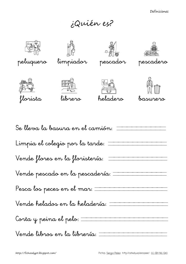 Trabajamos las Definiciones (con la palabra) -Orientacion Andujar