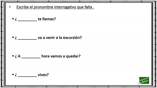 Los pronombres interrogativos, aprendemos a usarlos. #lectoescritura ...