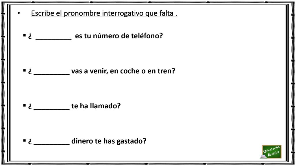 Los pronombres interrogativos, aprendemos a usarlos. #lectoescritura ...