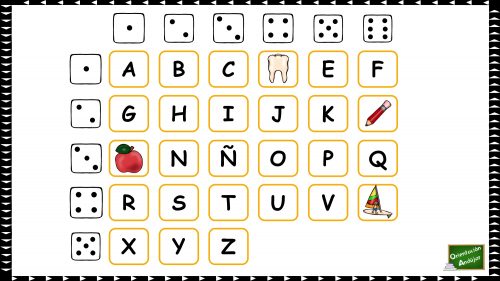 Aprendemos jugando: El tablero del abecedario. - Orientacion Andujar