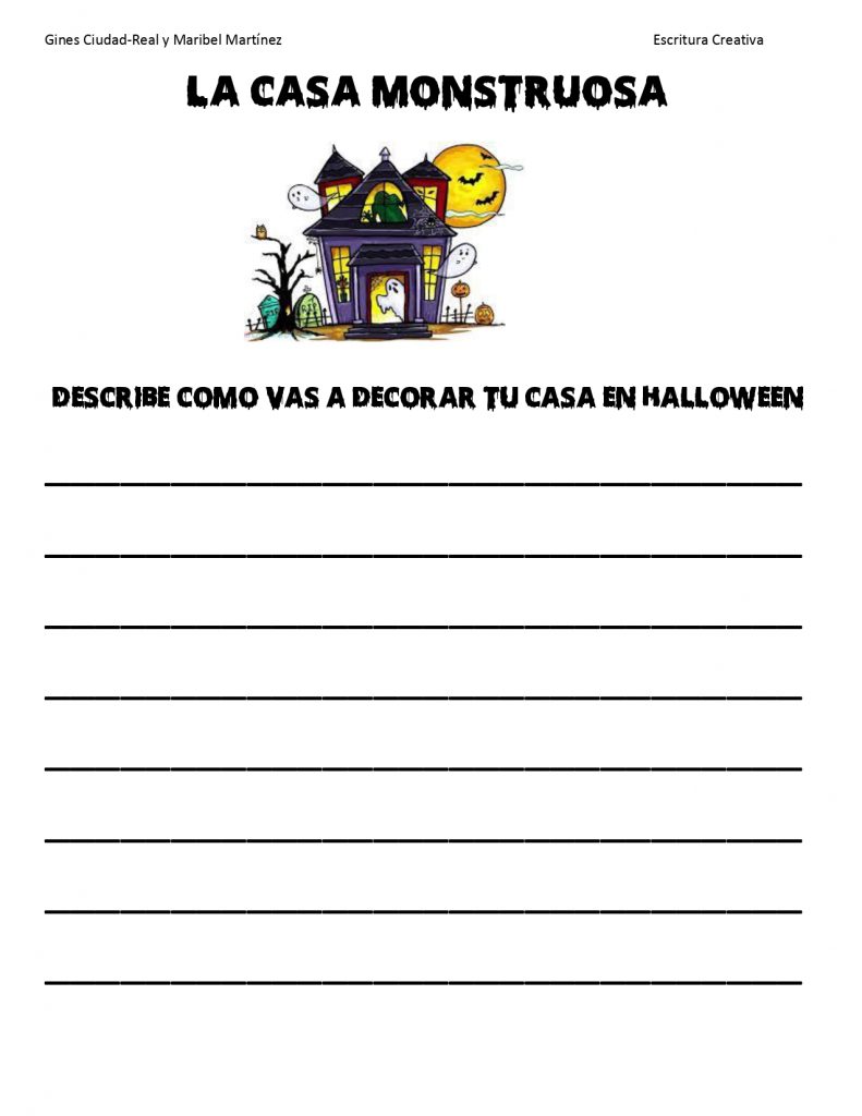 Escritura creativa especial halloween