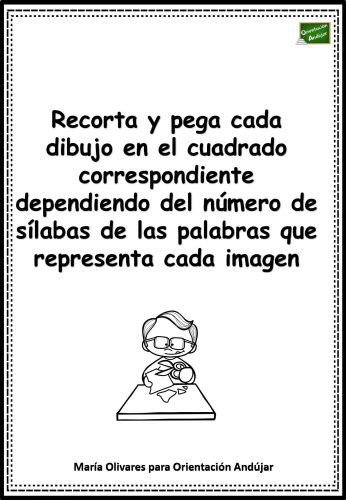 Conciencia fonológica. Recorta y pega según en número de sílabas ...