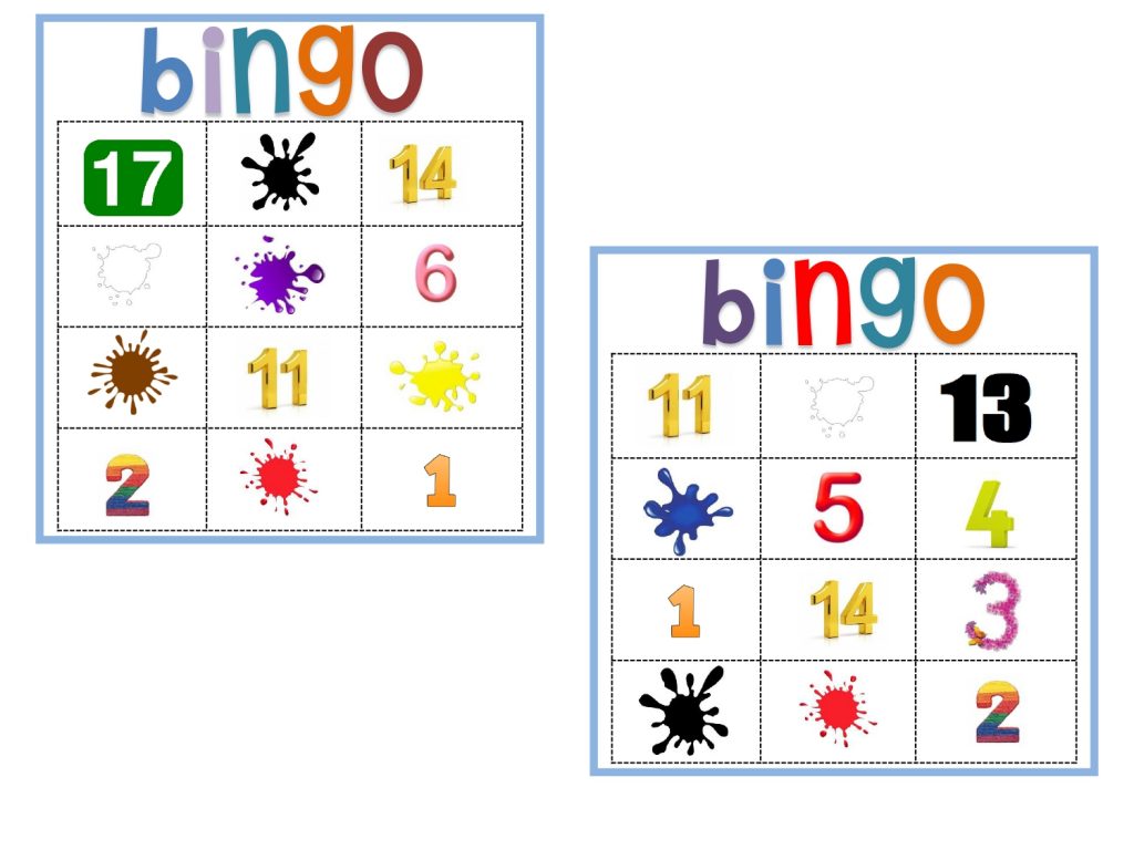 Aprendemos jugando los números y los colores en inglés con este ...