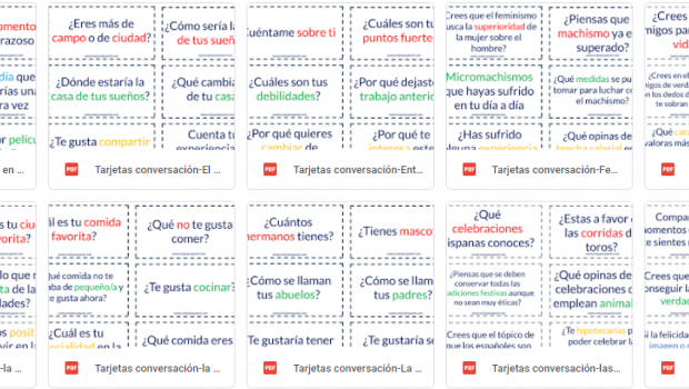 colección de tarjetas conversacionales - Orientación Andújar - Recursos ...