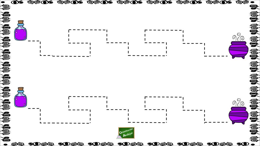 Actividad grafomotricidad especial Halloween. -Orientacion Andujar