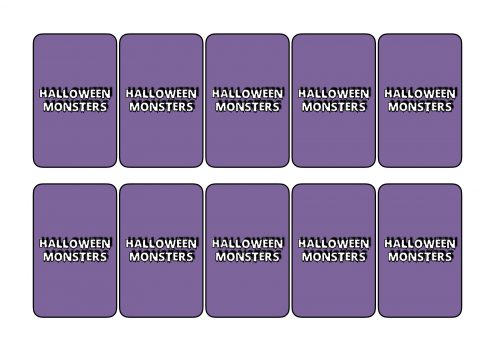 Memory divertido de monstruos para infantil -Orientacion Andujar