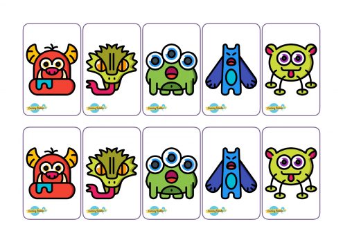 Memory divertido de monstruos para infantil -Orientacion Andujar