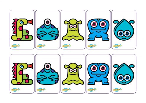 Memory divertido de monstruos para infantil -Orientacion Andujar