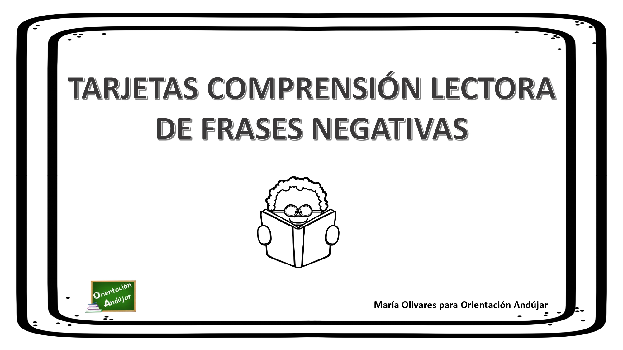 Tarjetas para trabajar la comprensión de frases negativas. -Orientacion ...