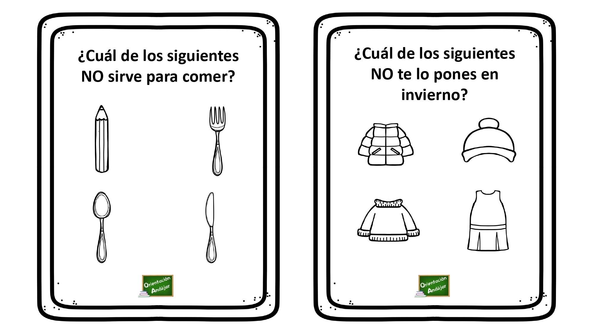 Tarjetas para trabajar la comprensión de frases negativas. -Orientacion ...