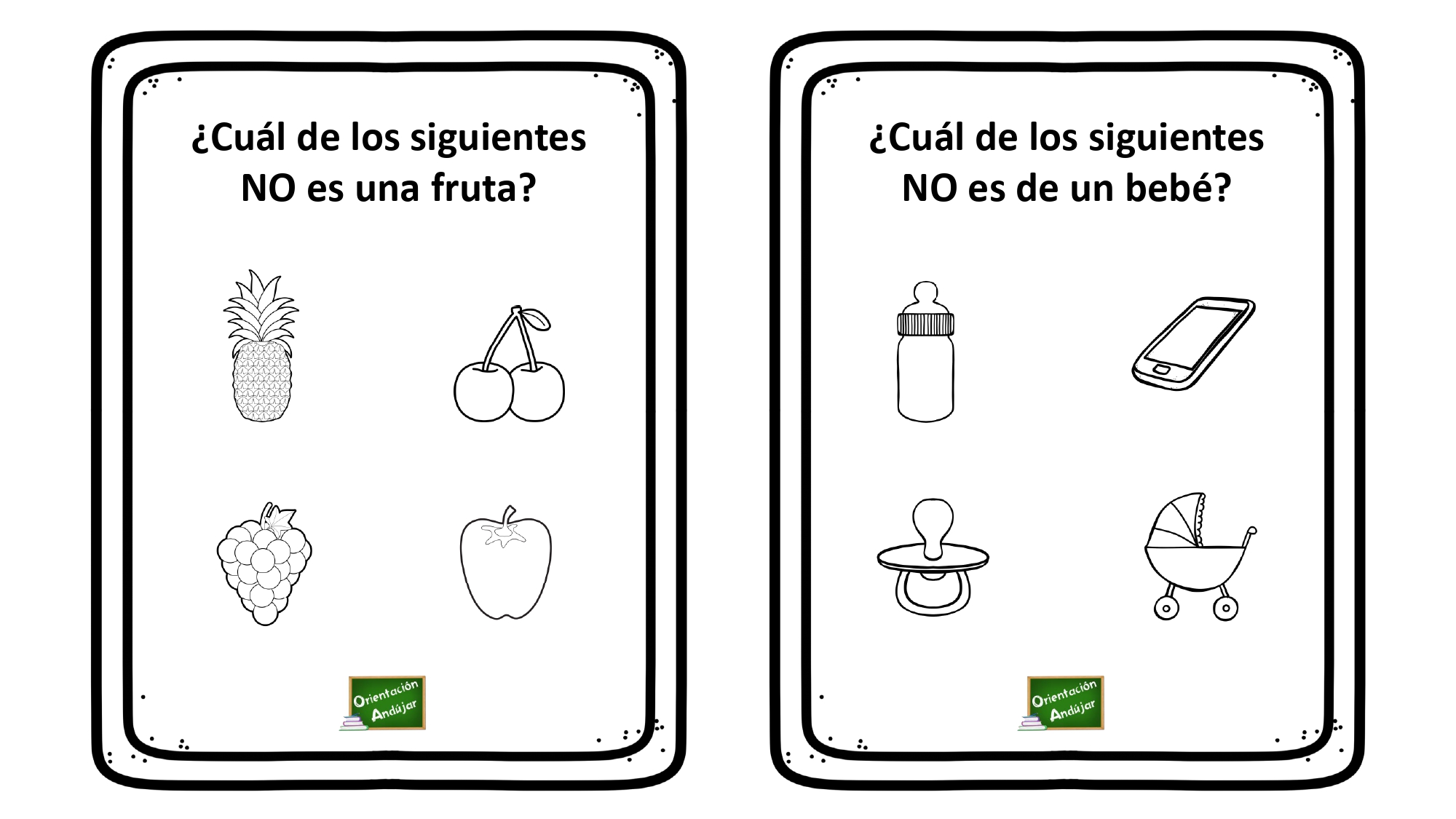 Tarjetas para trabajar la comprensión de frases negativas. -Orientacion ...