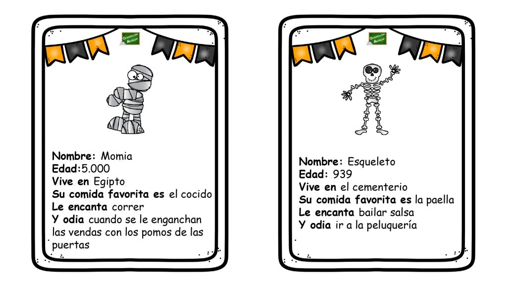 Especial halloween: Divertidas tarjetas para trabajar en clase la ...
