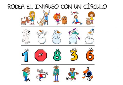 Trabajamos la atención encuentra en intruso en las imágenes ...