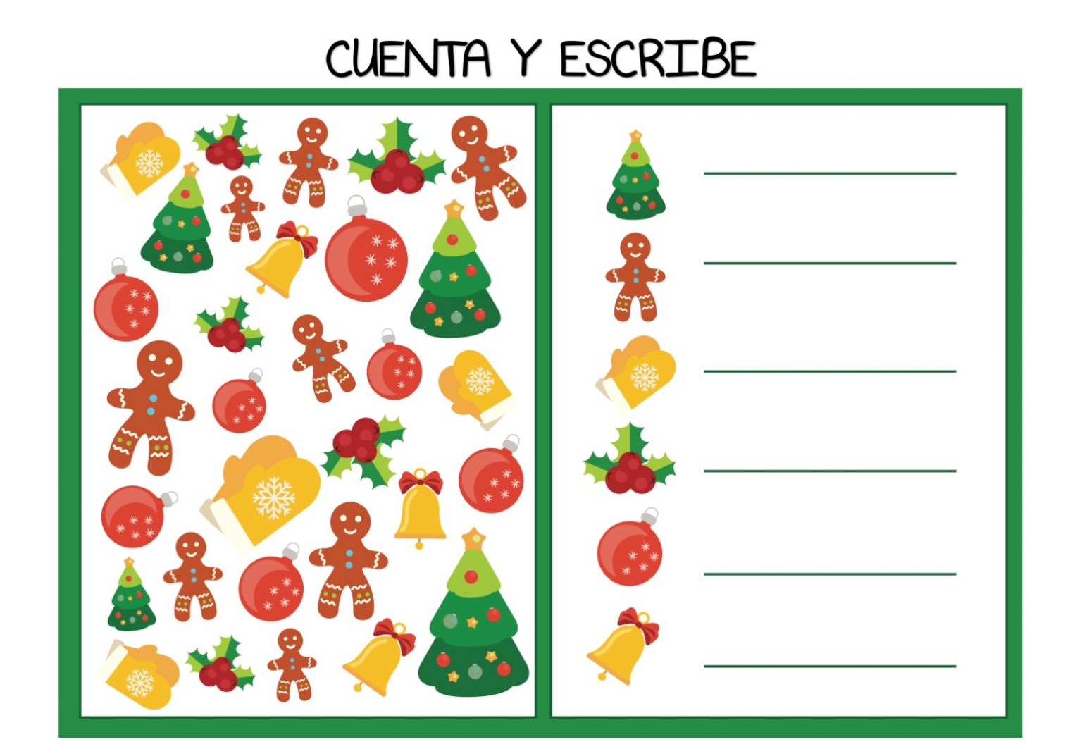 ESPECIAL NAVIDAD SPY GAME CUENTA Y ESCRIBE -Orientacion Andujar
