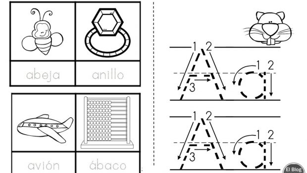 Lectoescritura Mi librito interactivo de la letra a (4) - Orientación ...