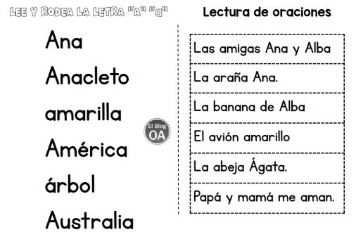 Método Lectoescritura Mi librito interactivo de la letra a -Orientacion ...