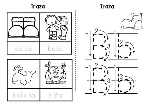 Método Lectoescritura Mi libro interactivo de la letra b -Orientacion ...