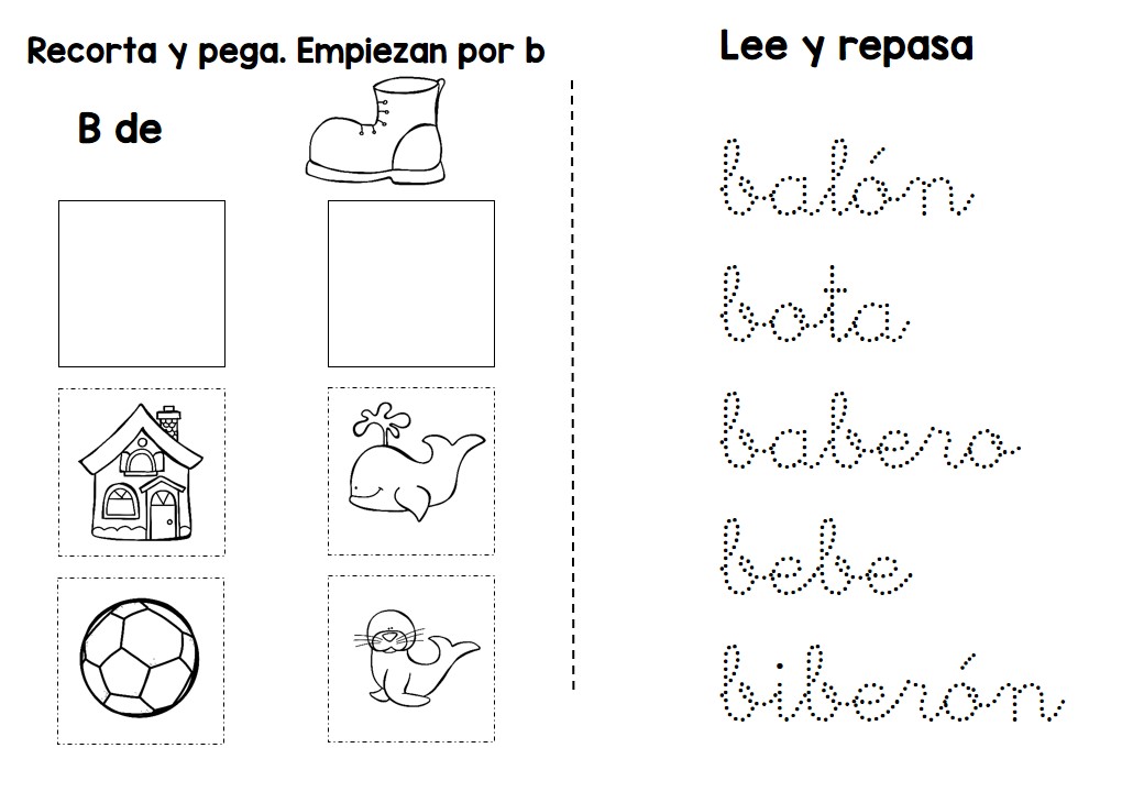 Método Lectoescritura Mi libro interactivo de la letra b -Orientacion ...