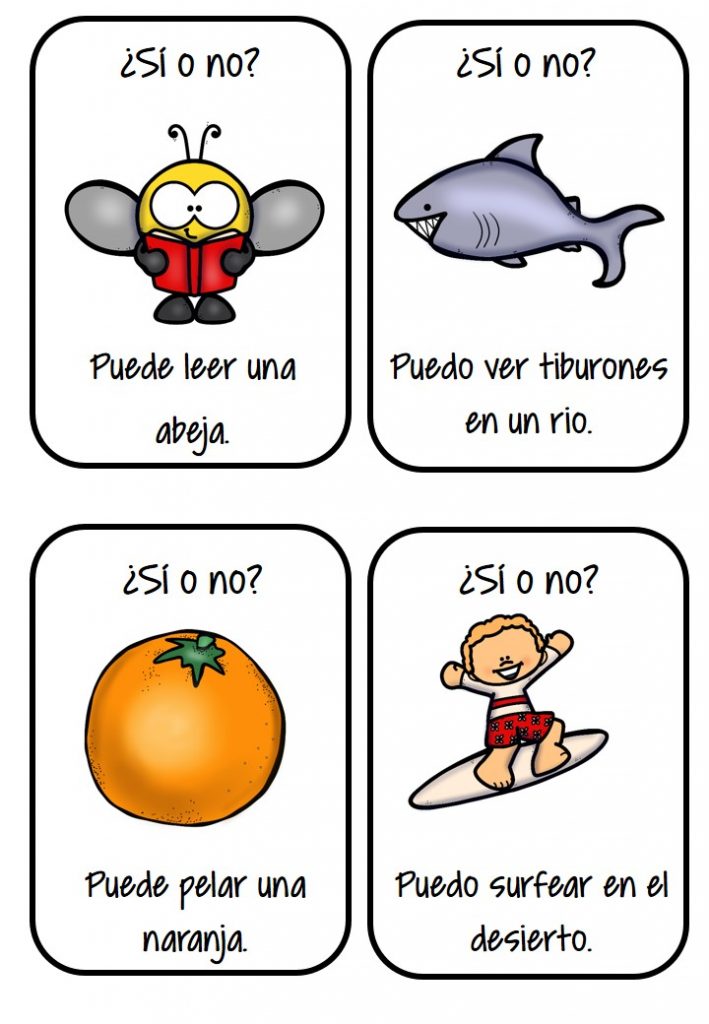Juego de tarjetas "¿Sí o no?" para trabajar el razonamiento lógico ...