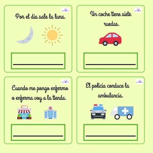 Tarjetas para identificar absurdos con pistas visuales -Orientacion Andujar