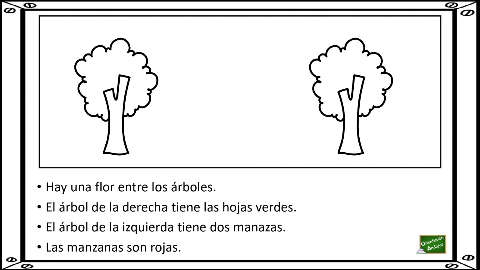 Comprensión lectora de instrucciones: Pinta y colorea. -Orientacion Andujar