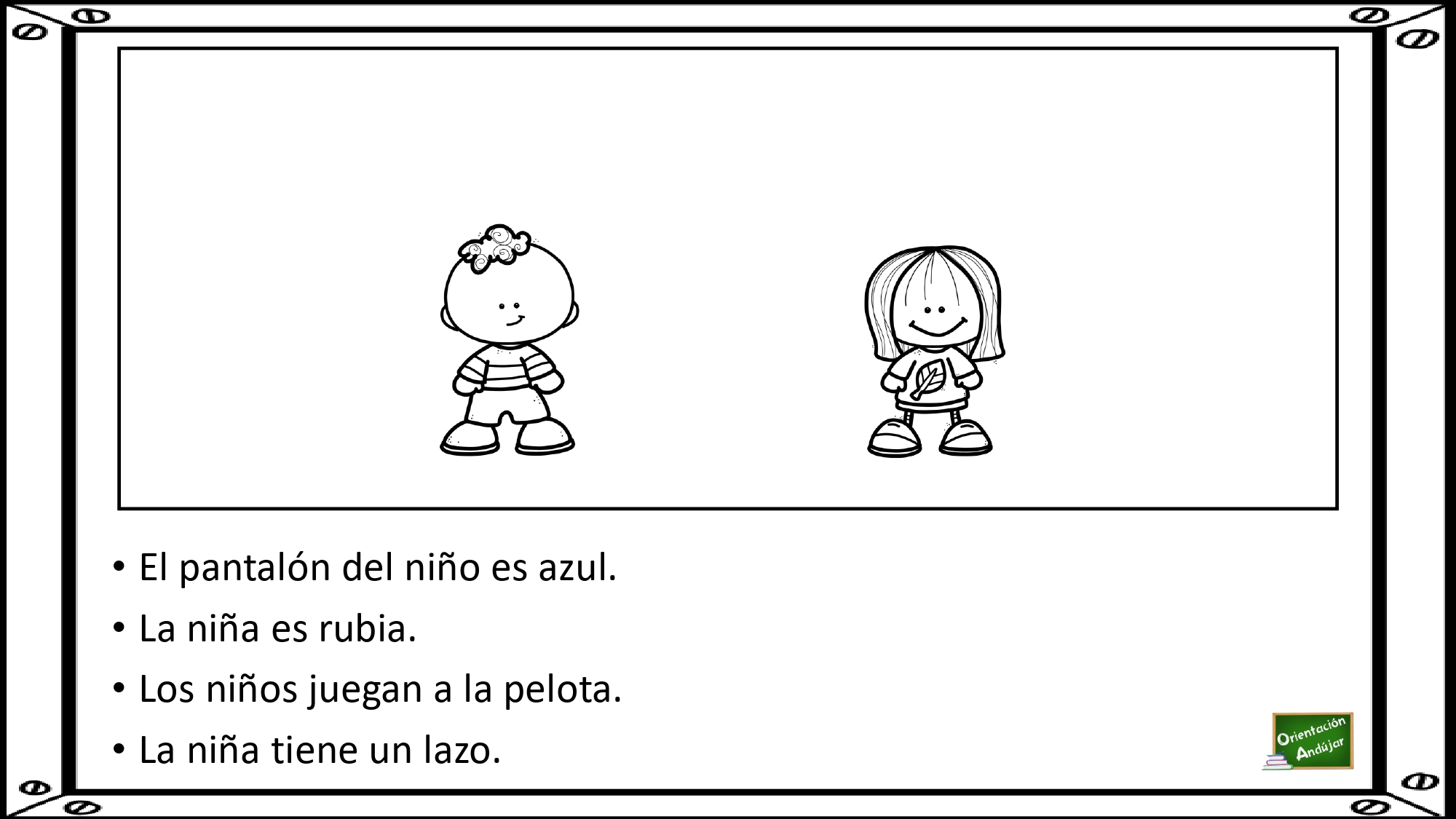 Comprensión lectora de instrucciones: Pinta y colorea. -Orientacion Andujar