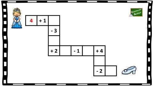 Laberinto de operaciones con personajes de cuentos: Cálculo mental de ...