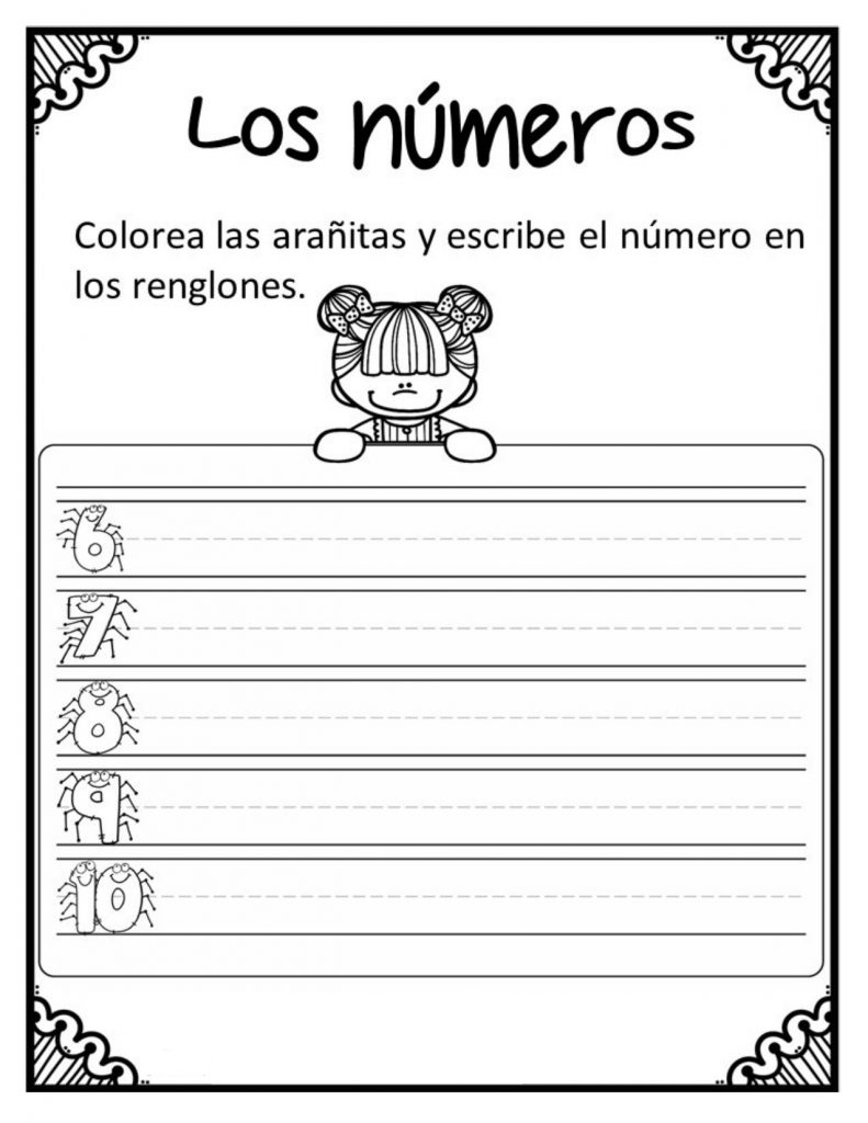 Fichas infantil números y letras bonito cuadernito ANIMALES ...