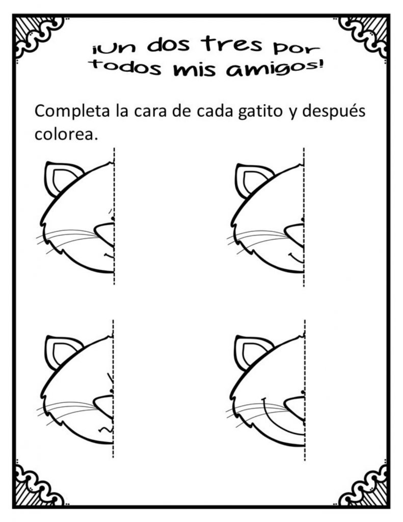 Fichas infantil números y letras bonito cuadernito ANIMALES ...