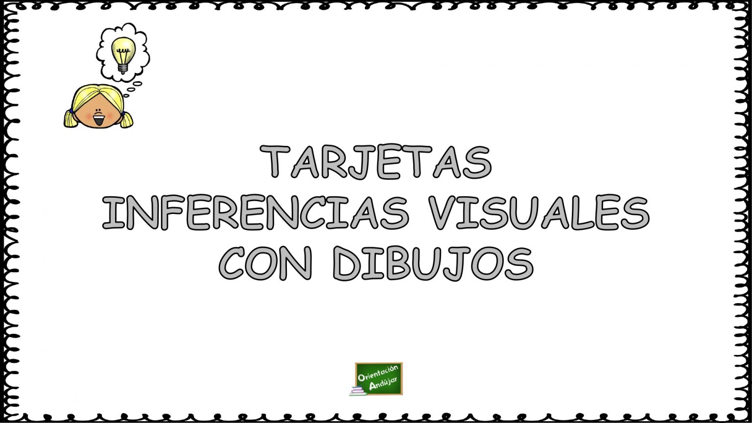 Colección de tarjetas inferencias visuales -Orientacion Andujar