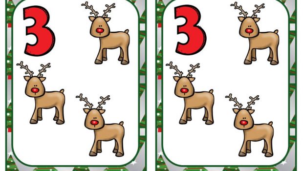 Juego TARJETAS DE NÚMEROS MEMORAMA de Navidad (3) - Orientación Andújar ...
