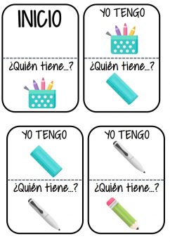 Yo tengo…¿Quién tiene…? la escuela -Orientacion Andujar