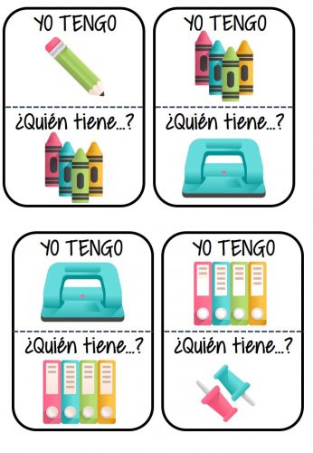 Yo tengo…¿Quién tiene…? la escuela -Orientacion Andujar
