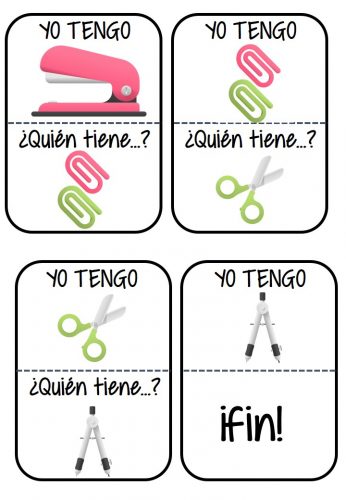 Yo tengo…¿Quién tiene…? la escuela -Orientacion Andujar