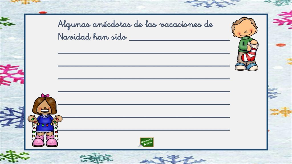 Mi álbum de vacaciones de Navidad. -Orientacion Andujar