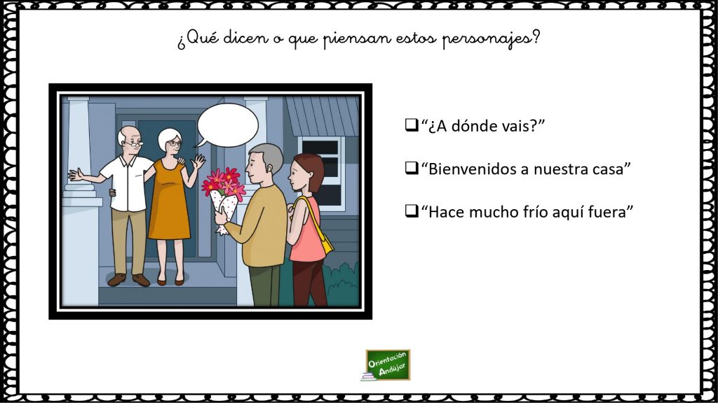 Trabajamos la interpretación de láminas o imágenes. -Orientacion Andujar