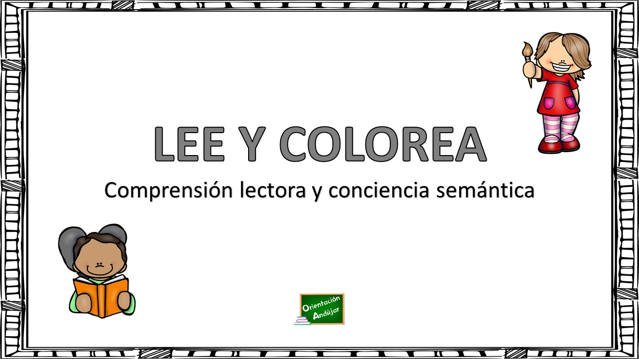 Tarjetas "Lee y colorea": Actividad de comprensión lectora y conciencia ...