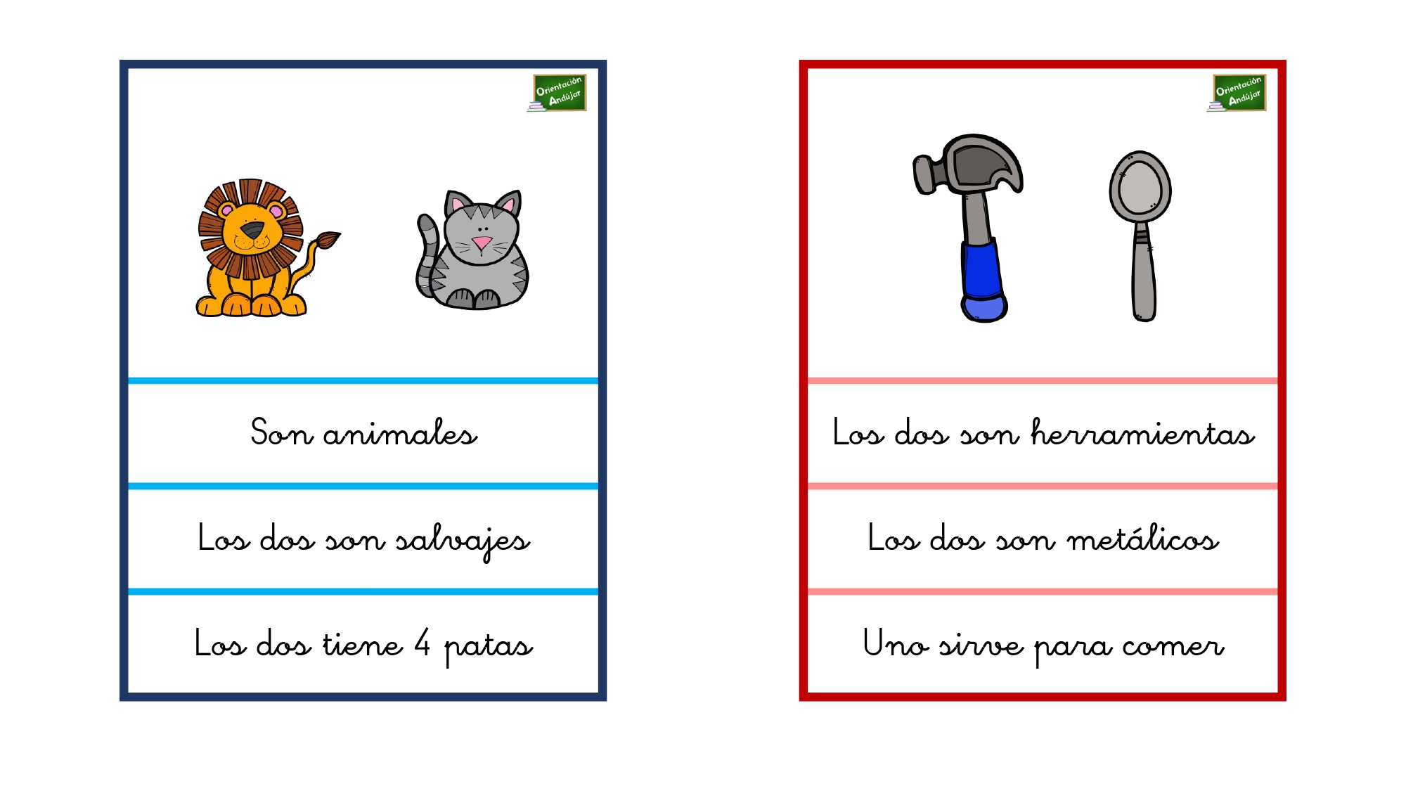 Tarjetas comprensión lectora con dibujos: Señala las frases verdaderas ...