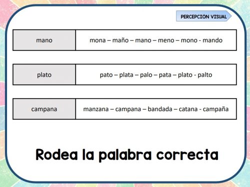 Completo cuaderno de percepción visual -Orientacion Andujar