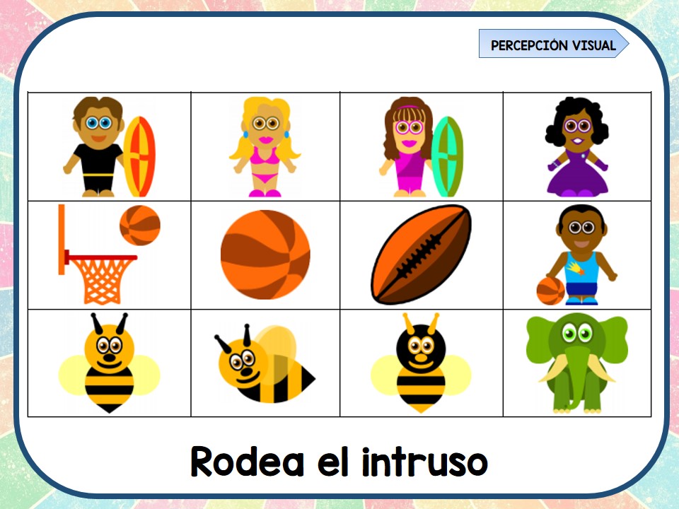 Completo cuaderno de percepción visual -Orientacion Andujar