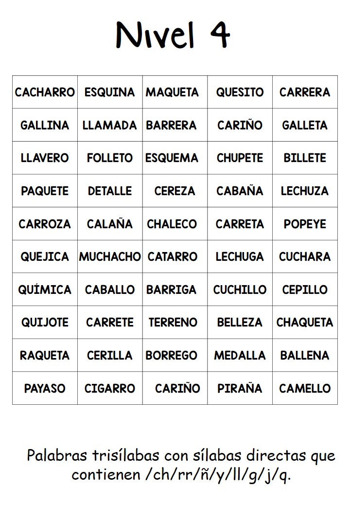 Cuadernillo De Dictado De Palabras 14 Niveles De Dificultad 4