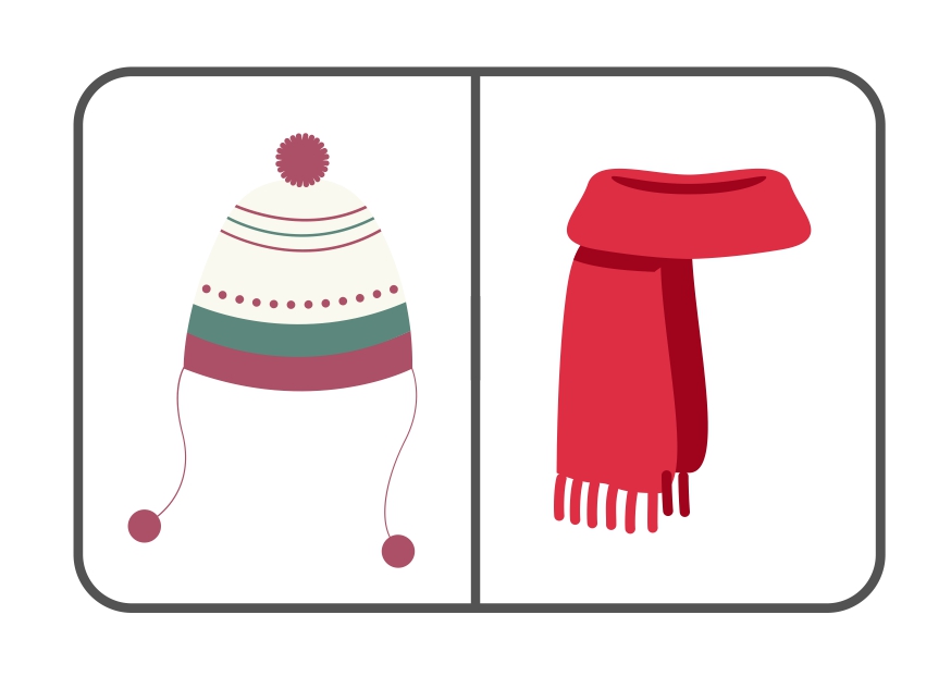 Domino con bonitos motivos invernales -Orientacion Andujar