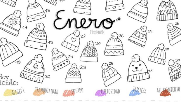 Mood tracker registro de tus emociones mes de enero - Orientación ...