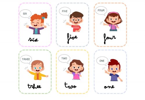 Preciosos carteles para trabajar los números ingles/castellano ...