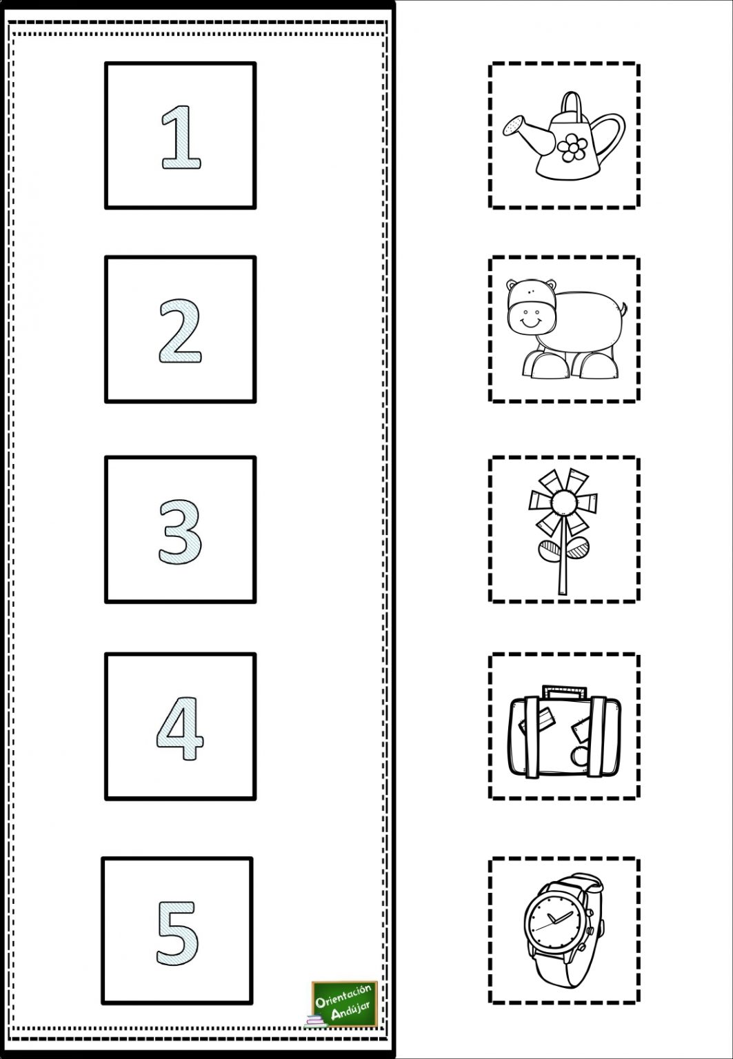 Recorta y pega según el número de sílabas -Orientacion Andujar